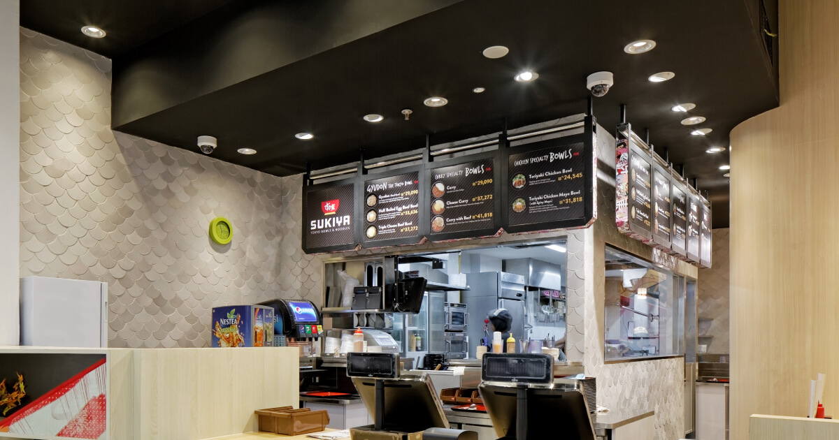 SUKIYA Lippo Mall Puri,St.Moriz | Case Study | Indonesia | Panasonic ...